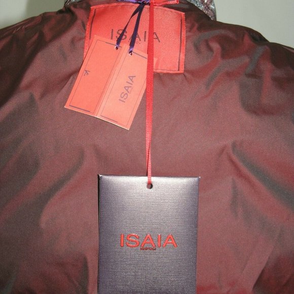 Isaia | Jackets & Coats | Isaia Opallone Quilted Gray Plaid Down Puffer ...